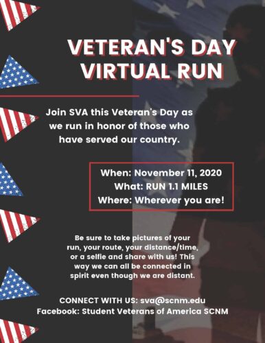 Veteran’s Day Virtual Run – Go the Extra Mile! | Sonoran University of ...