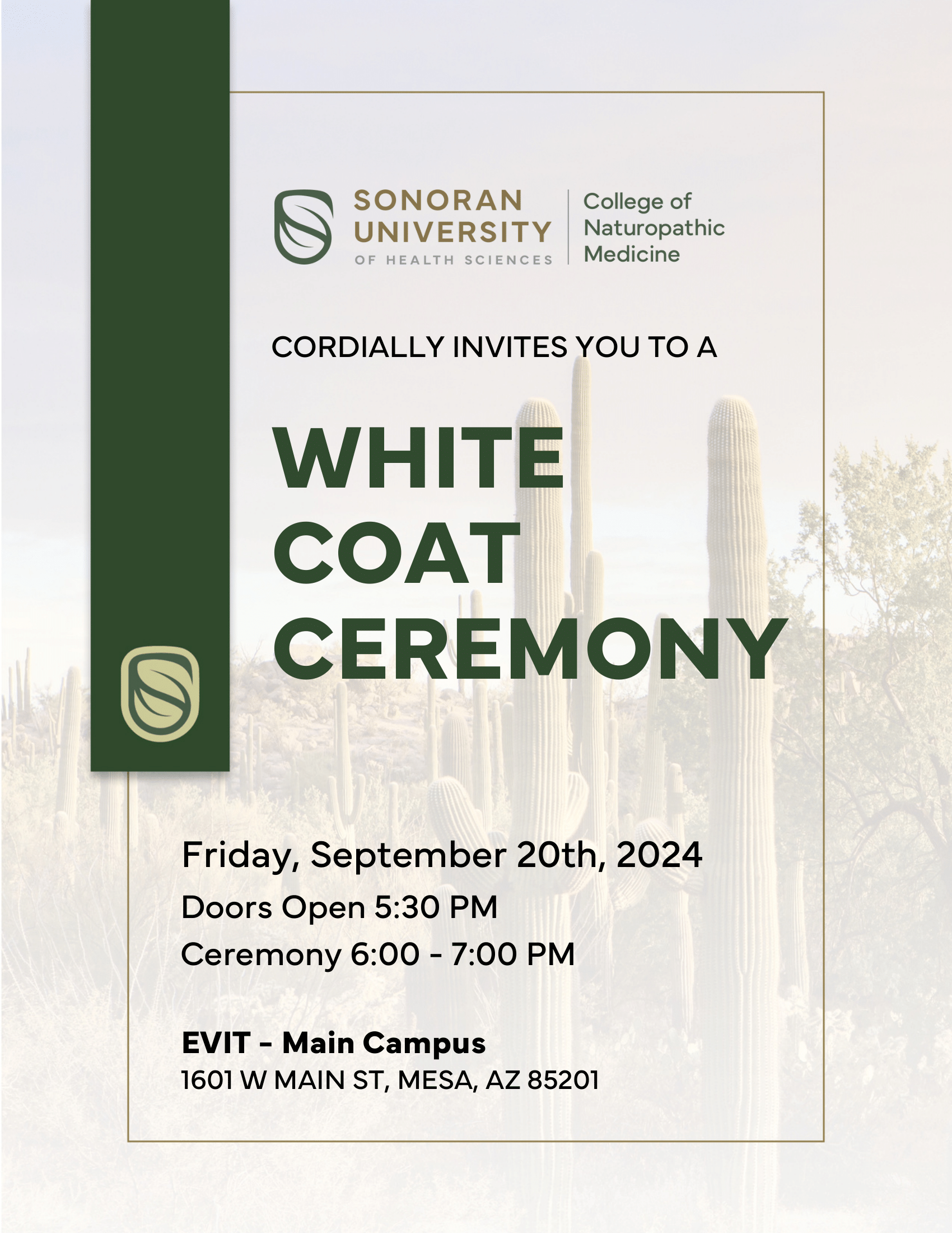 White Coat Ceremony - Summer 2024 | Sonoran University of Health Sciences